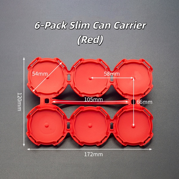 6-Pack Carrier Handle for Sleek Cans | Plastic Multipack Solutions